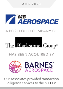 MB Aerospace Acquired By Barnes Aerospace - CSP Associates